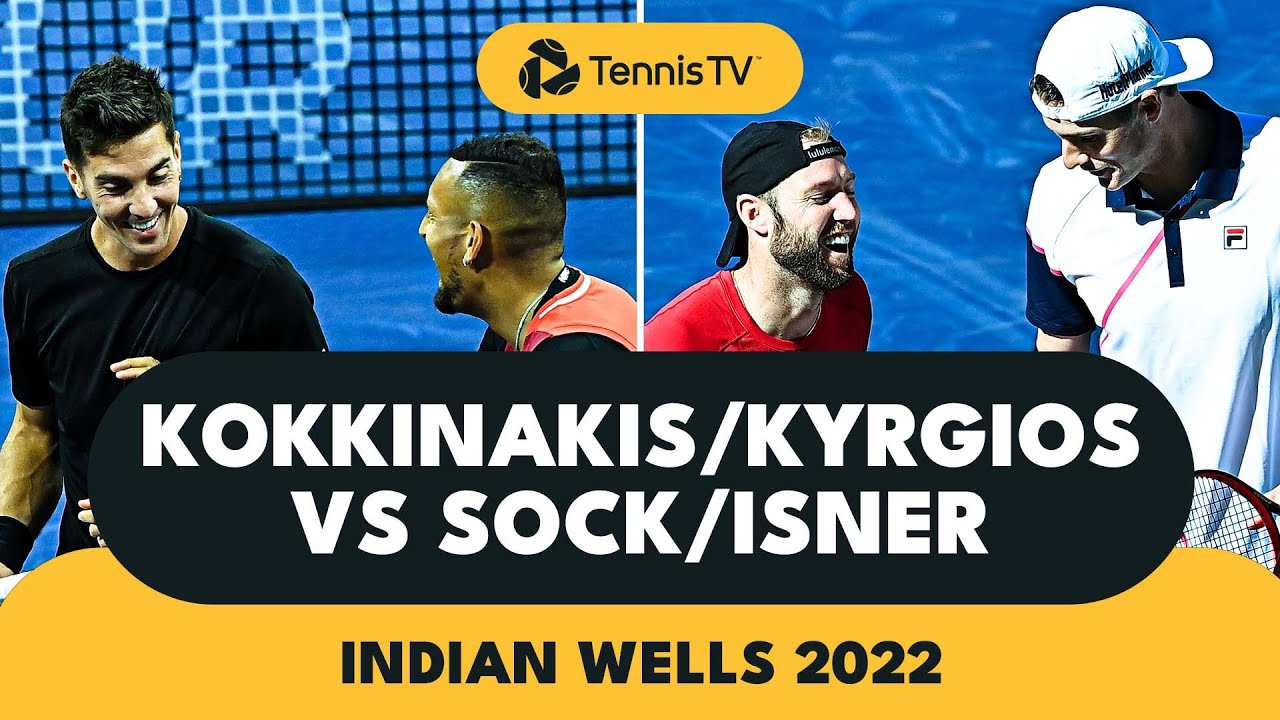 Nick Kyrgios & Thanasi Kokkinakis vs Jack Sock & John Isner | Indian ... Nick Kyrgios & Thanasi Kokkinakis vs Jack Sock & John Isner | Indian ...