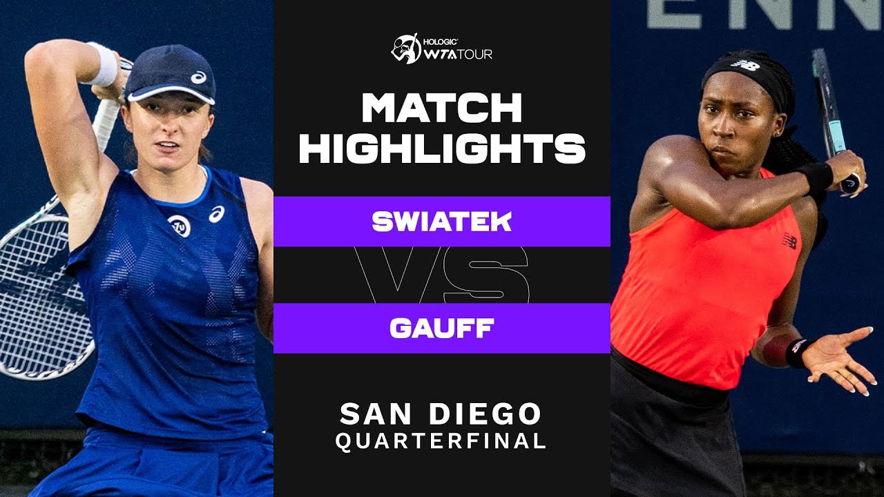 Iga Swiatek vs. Coco Gauff | 2022 San Diego Quarterfinal | WTA Match Highlights | テニスはフラミンゴにまかせろ！