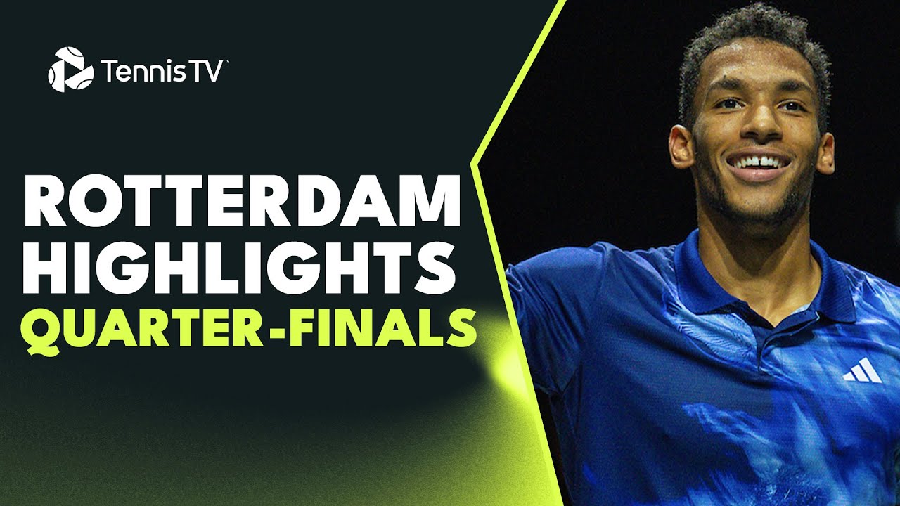 Medvedev vs Auger-Aliassime, Sinner Faces Wawrinka & More | Rotterdam 2023 Highlights Quarter ...