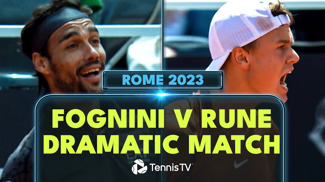 Dramatic Fabio Fognini vs Holger Rune Encounter | Rome 2023 Highlights | テニスはフラミンゴにまかせろ！