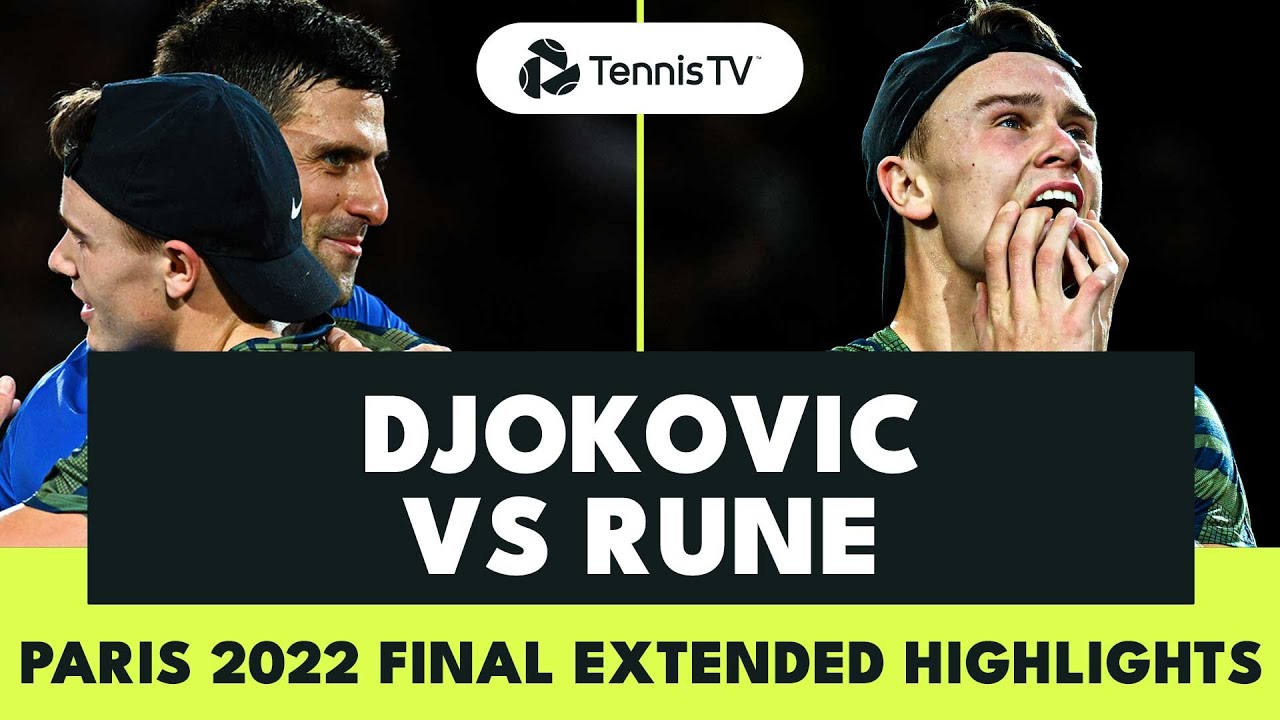 Novak Djokovic vs Holger Rune EPIC Title Decider | Paris 2022 Final Extended Highlights | テニスは ...