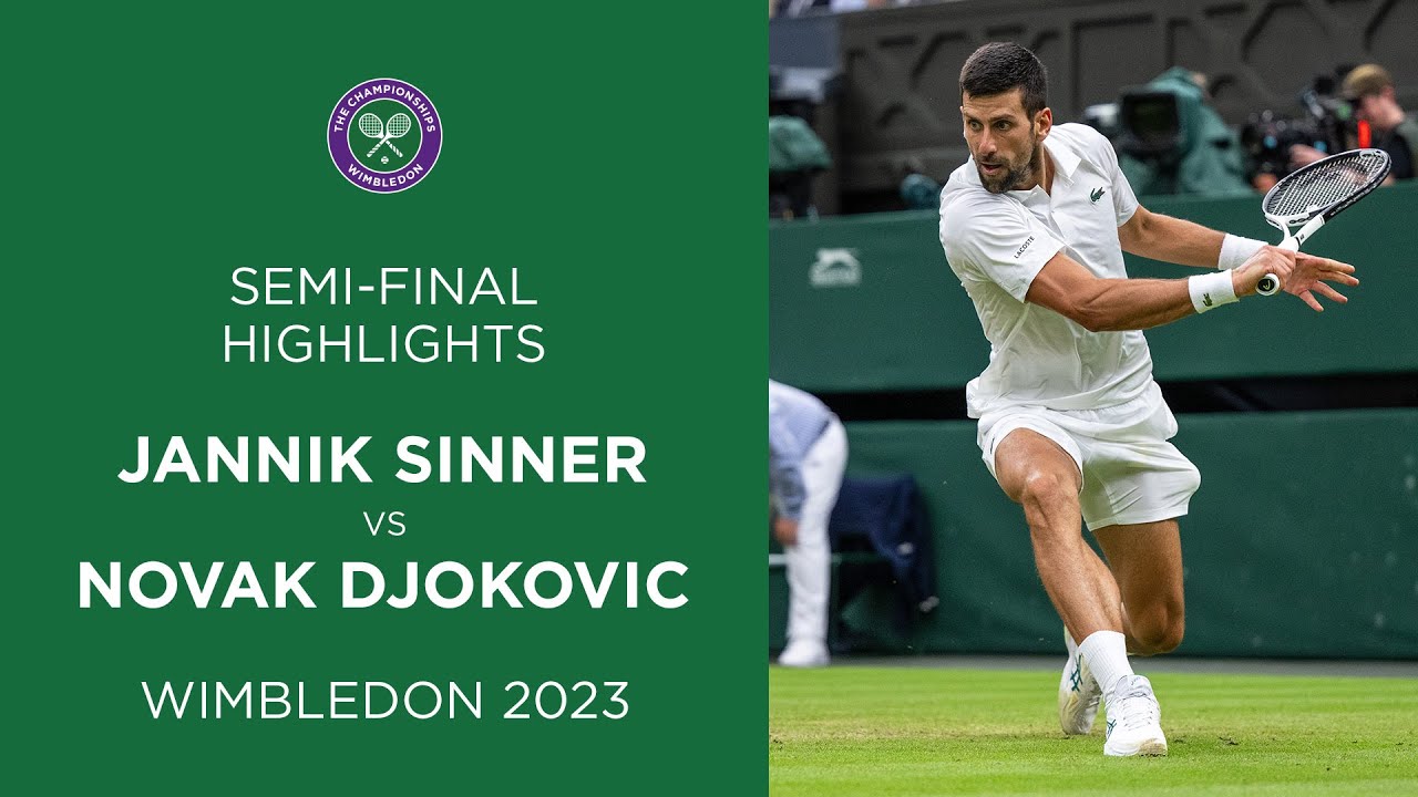 Jannik Sinner vs Novak Djokovic: Semi-Finals Highlights | Wimbledon 2023 | テニスはフラミンゴにまかせろ！