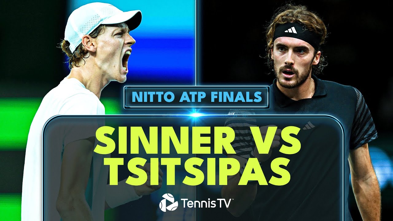 Jannik Sinner vs Stefanos Tsitsipas Match Highlights | Nitto ATP Finals ... Jannik Sinner vs Stefanos Tsitsipas Match Highlights | Nitto ATP Finals ...