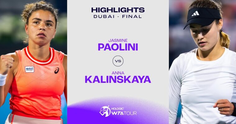 Anna Kalinskaya vs. Jasmine Paolini | 2024 Dubai Final | WTA Match Highlights | テニスはフラミンゴにまかせろ！