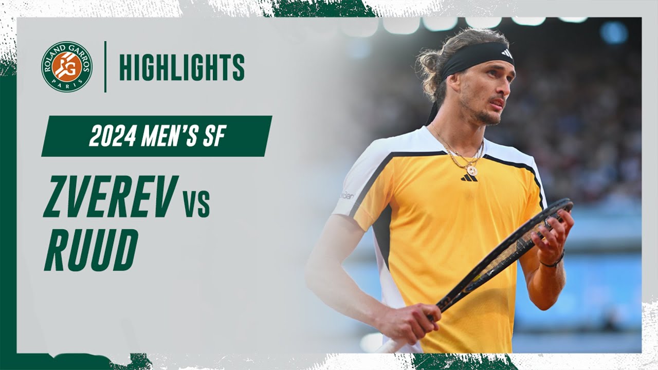 Zverev vs Ruud Semi-final Highlights | Roland-Garros 2024 | テニスはフラミンゴにまかせろ！