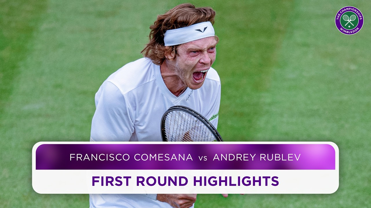 Sixth seed SHOCKED! | Andrey Rublev vs Francisco Comesana | Highlights | Wimbledon 2024 | テニスは ...