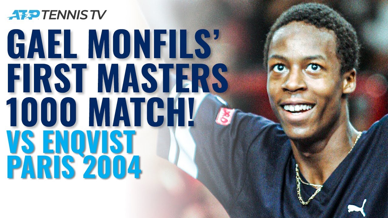 Gaël Monfils’ First Ever Masters 1000 Match vs Thomas Enqvist | Paris ...