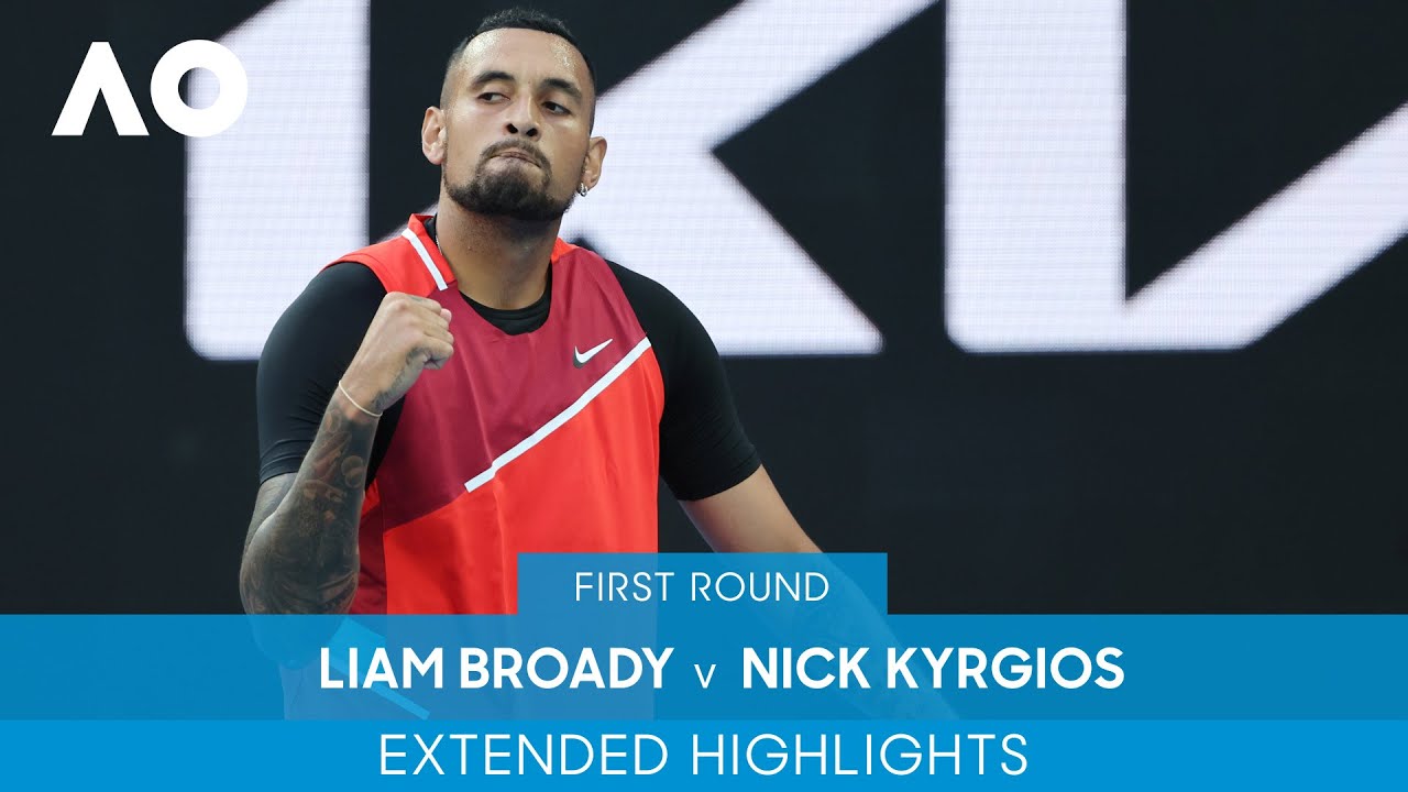 Liam Broady v Nick Kyrgios Extended Highlights (1R) | Australian Open 2022 | テニスはフラミンゴにまかせろ！