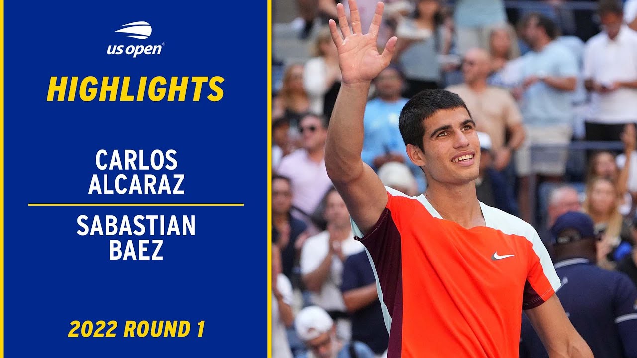 Carlos Alcaraz vs. Sebastian Baez Highlights | 2022 US Open Round 1 ... Carlos Alcaraz vs. Sebastian Baez Highlights | 2022 US Open Round 1 ...