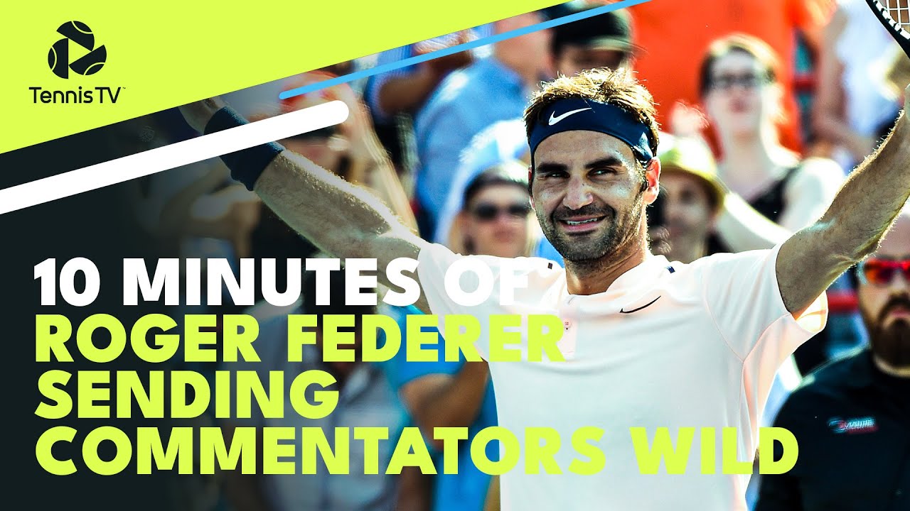 10 Minutes Of Roger Federer Sending Commentators WILD | テニスはフラミンゴにまかせろ！