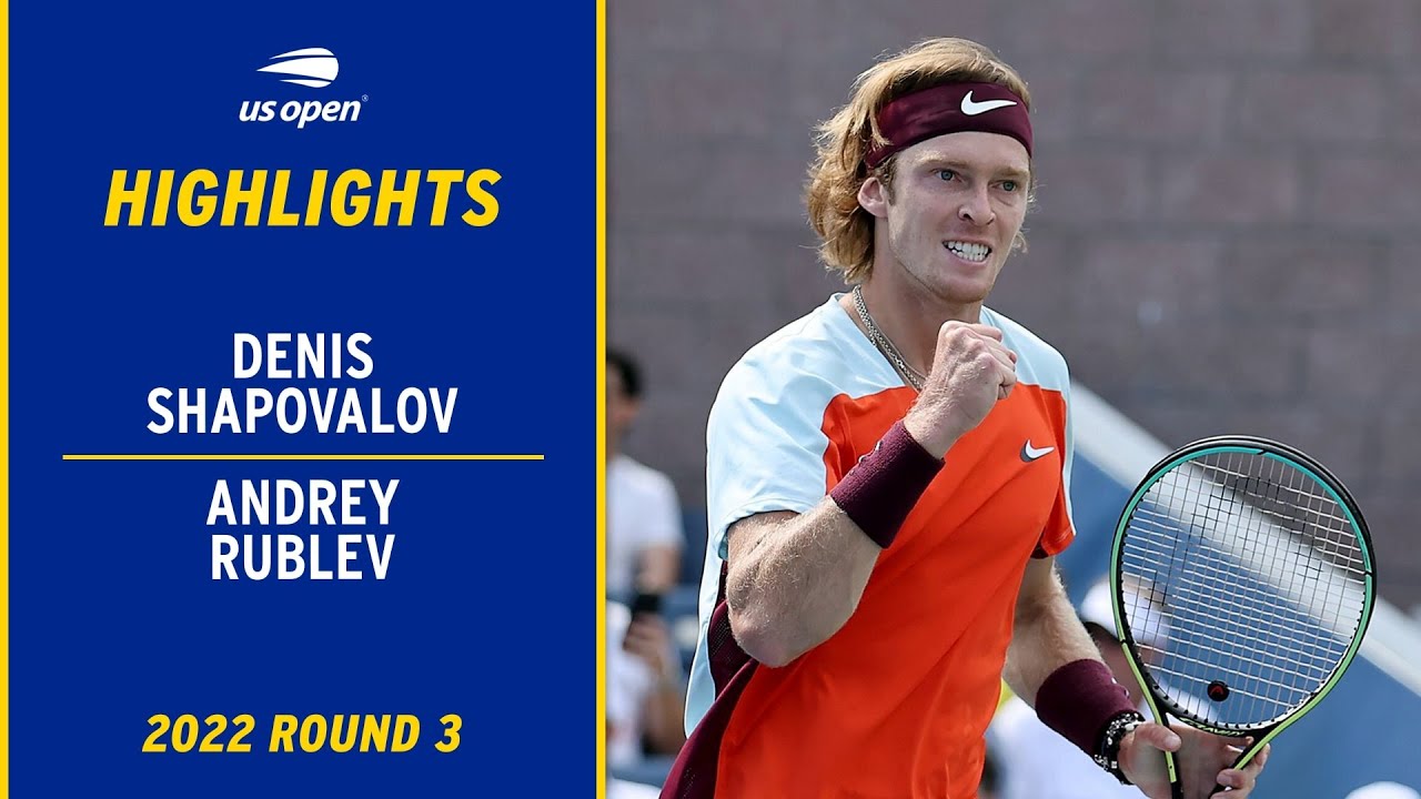 Denis Shapovalov vs. Andrey Rublev Highlights | 2022 US Open Round 3 | テニスはフラミンゴにまかせろ！