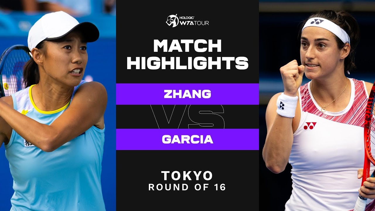 Shuai Zhang vs. Caroline Garcia | 2022 Tokyo Round of 16 | WTA Match Highlights | テニスはフラミンゴにまかせろ！