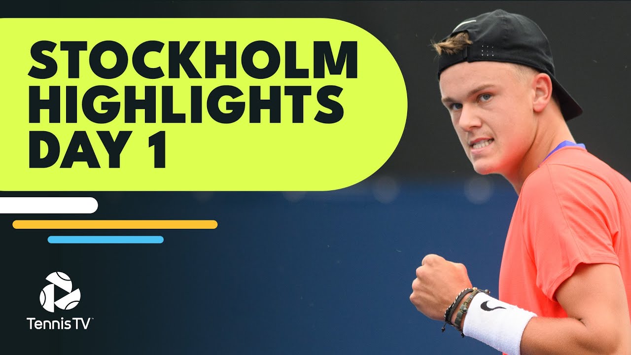 Rune Faces Monteiro; Cressy, Garin & More Feature | Stockholm 2022 Highlights Day 1 | テニスはフラミンゴに ...