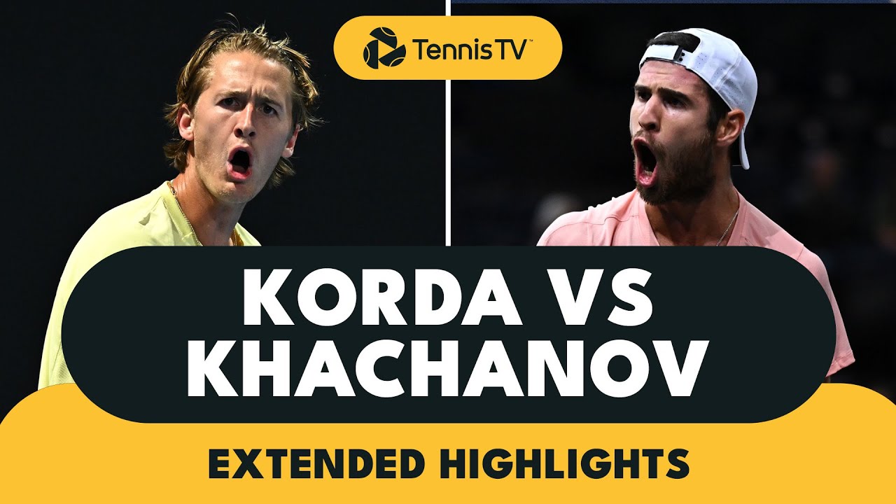 Sebastian Korda vs Karen Khachanov | Antwerp 2022 Extended Highlights | テニスはフラミンゴにまかせろ！