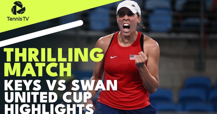 Swan vs Keys THRILLING Match | United Cup 2023 Highlights | テニスはフラミンゴにまかせろ！