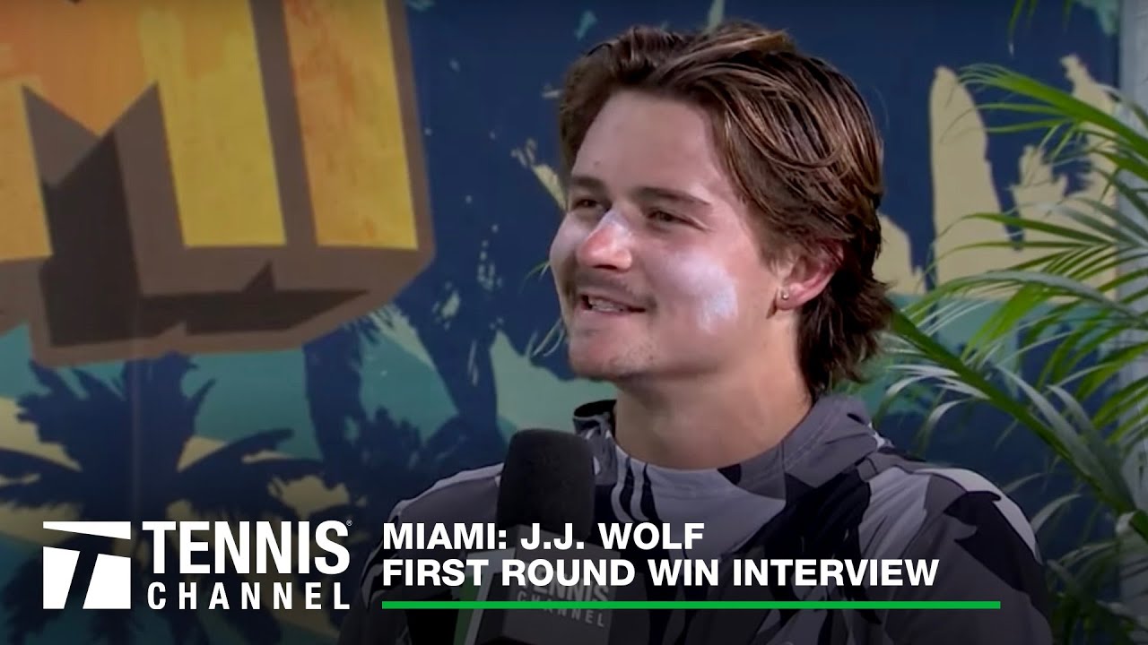 JJ Wolf: 2023 Miami First Round Win Interview | テニスはフラミンゴにまかせろ！