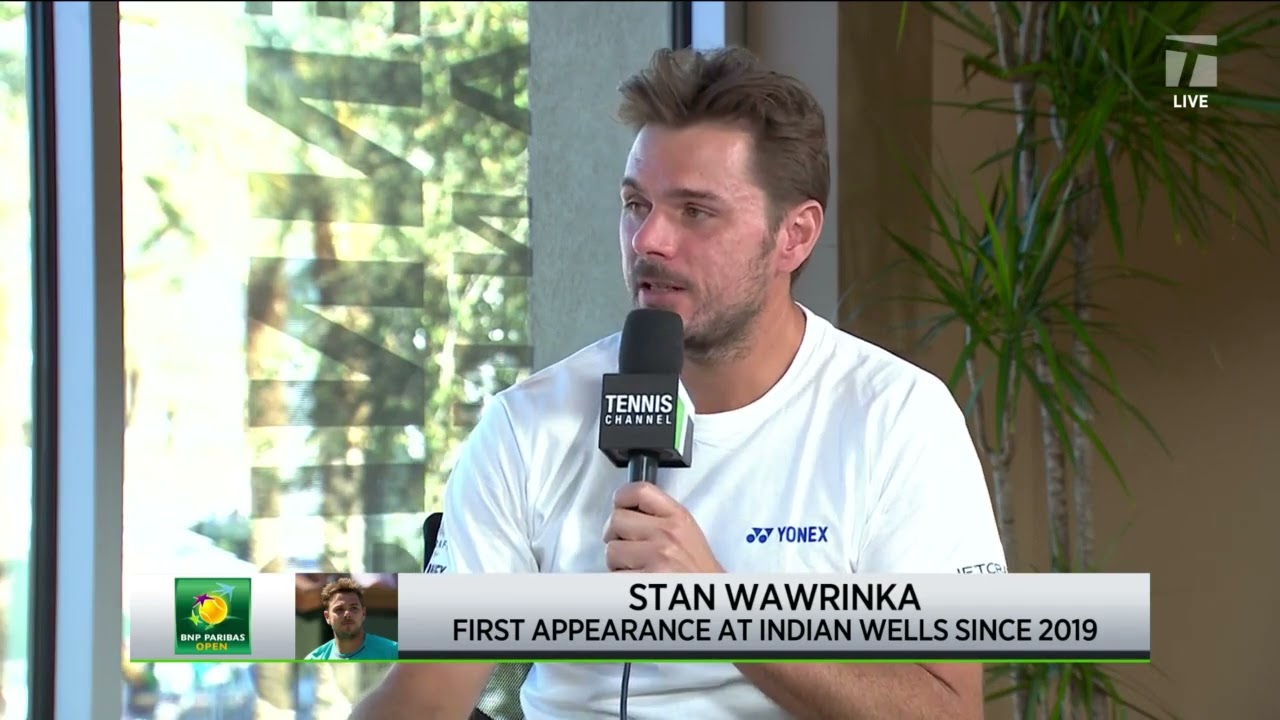 Stan Wawrinka: ‘happy to be back’ | 2023 Indian Wells First Round Win Interview | テニスはフラミンゴにまかせろ！