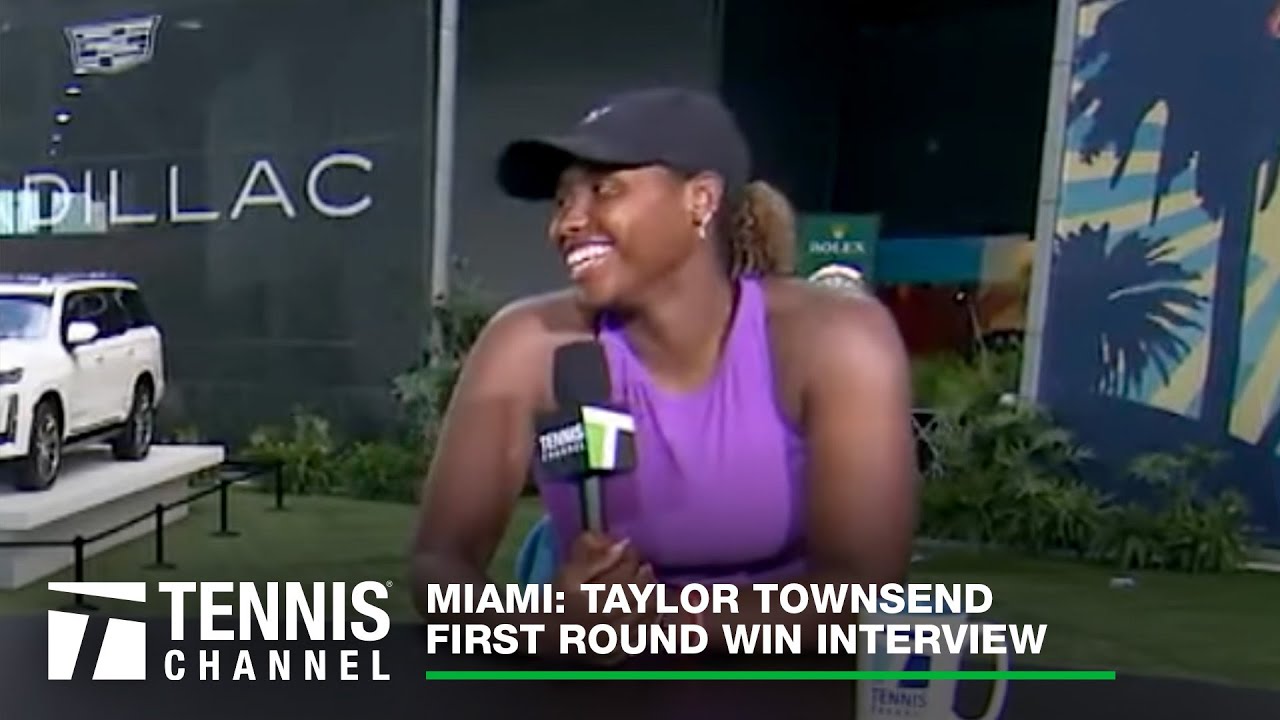 Taylor Townsend: 2023 Miami First Round Win Interview | テニスはフラミンゴにまかせろ！