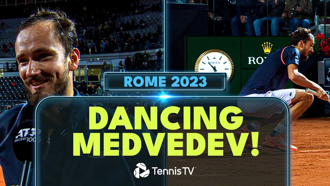 Daniil Medvedev Explains ICONIC Dancing Celebration | テニスはフラミンゴにまかせろ！