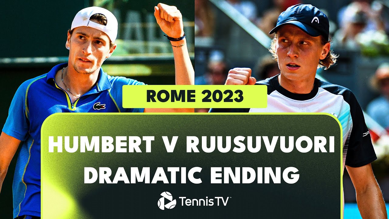 Ugo Humbert vs Emil Ruusuvuori DRAMATIC End | Rome 2023 Highlights | テニスはフラミンゴにまかせろ！
