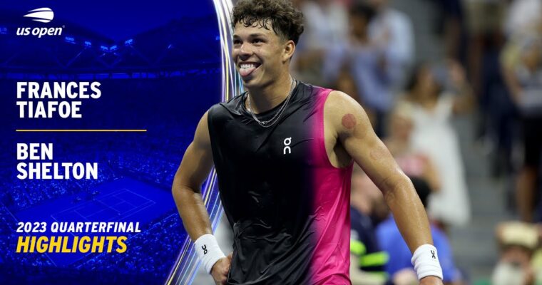 Frances Tiafoe vs. Ben Shelton Highlights | 2023 US Open Quarterfinal ...