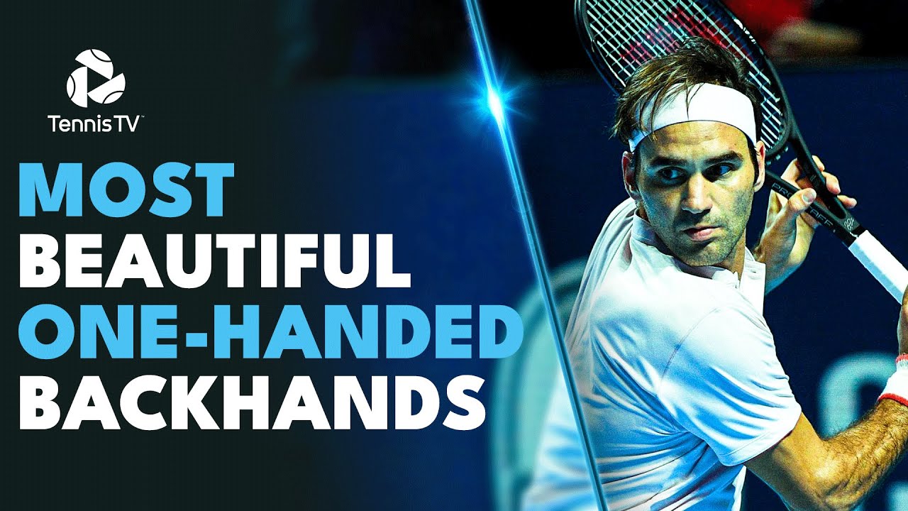 Most Beautiful One-Handed Backhands Ever Caught On Camera 朗 | テニスはフラミンゴにまかせろ！