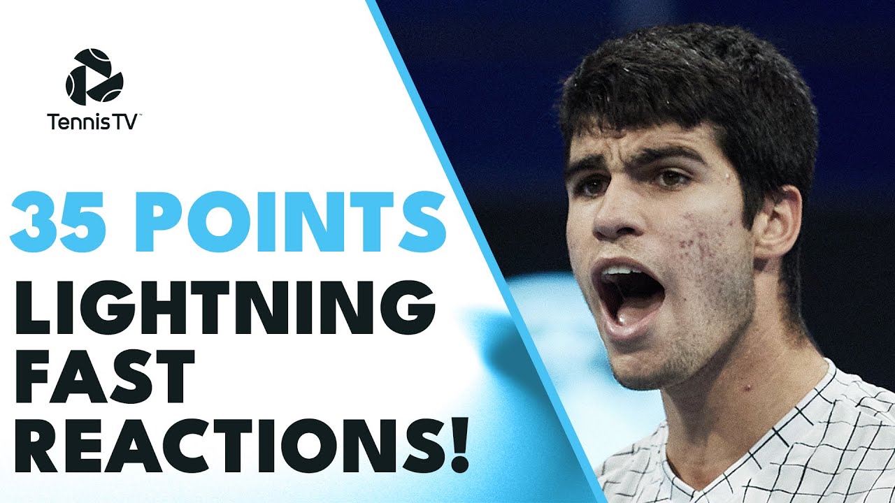 35 Tennis Points With Lightning Fast Reactions ⚡️ | テニスはフラミンゴにまかせろ！