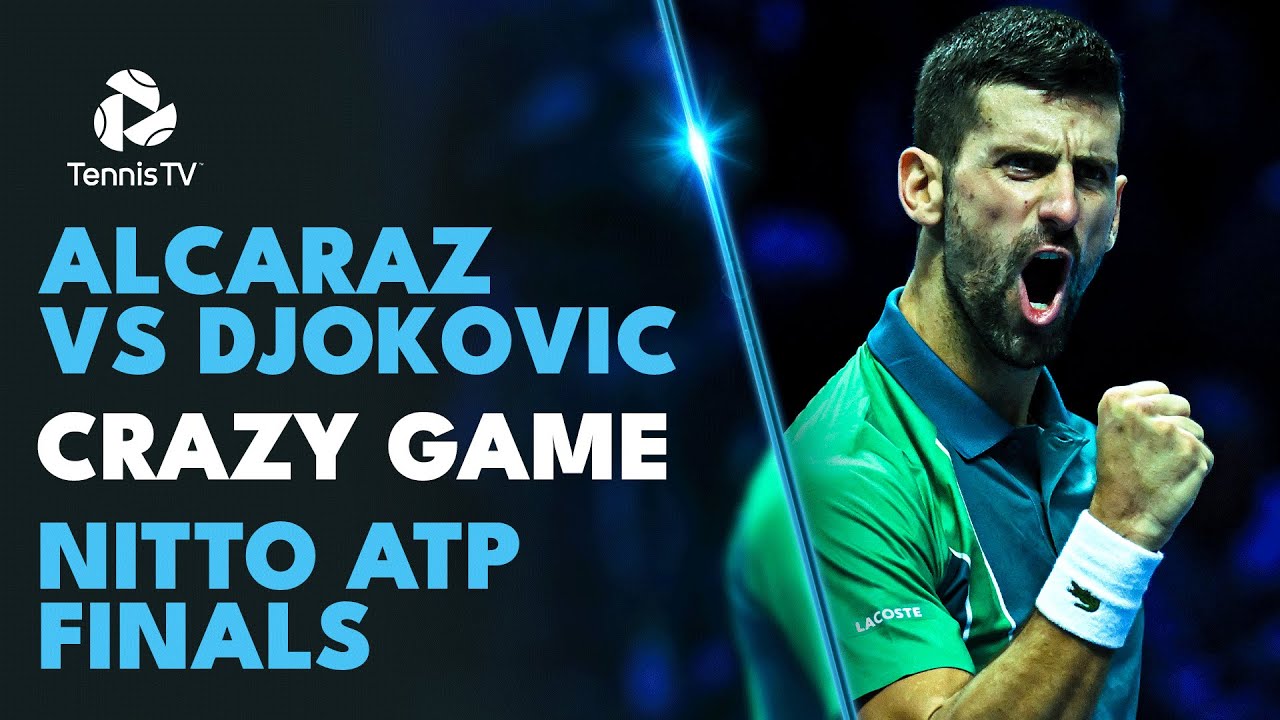 What A Game! Crazy Carlos Alcaraz vs Novak Djokovic Sequence 掠 | Nitto ATP Finals 2023 | テニスは ...
