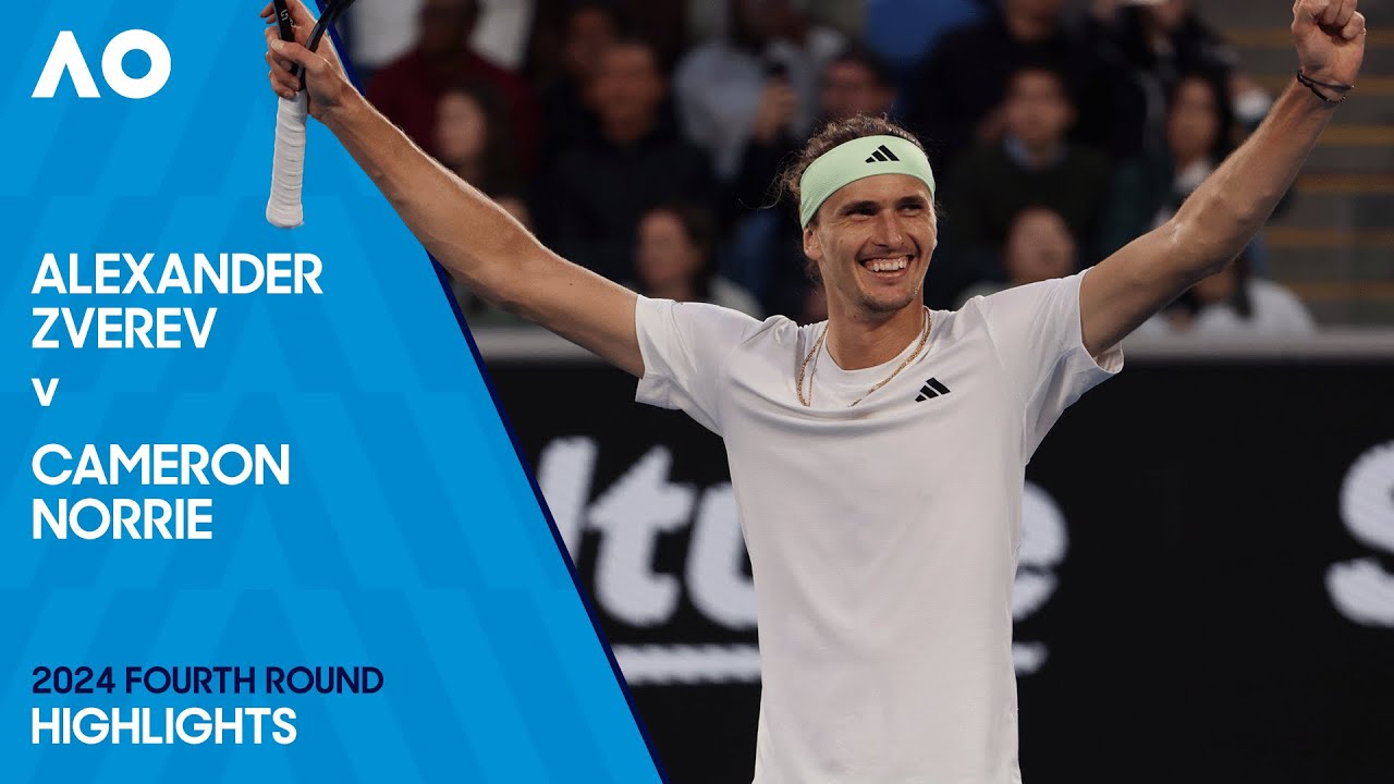 Alexander Zverev v Cameron Norrie Highlights | Australian Open 2024 Fourth Round | テニスはフラミンゴにまかせろ！