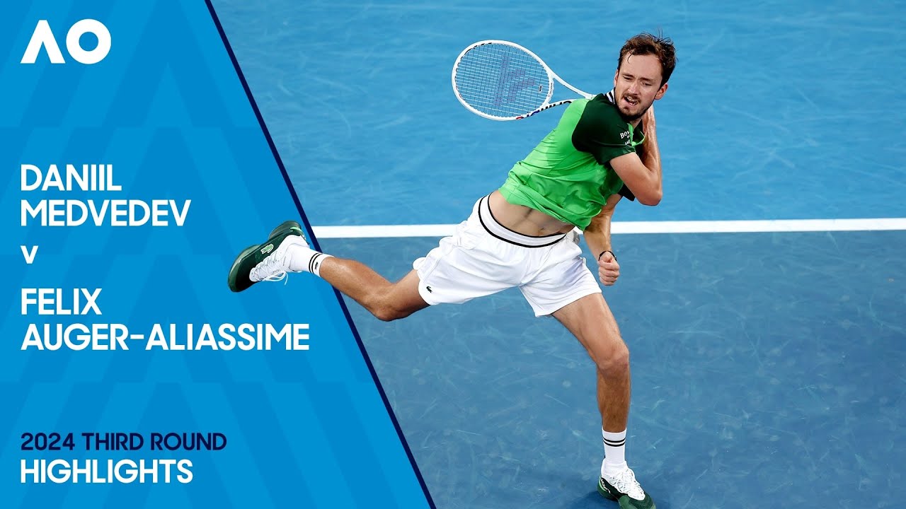 Felix Auger-Aliassime v Daniil Medvedev Highlights | Australian Open 2024 | テニスはフラミンゴにまかせろ！