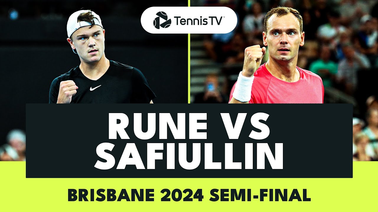 Holger Rune vs Roman Safiullin Semi-Final Highlights | Brisbane 2024 | テニスはフラミンゴにまかせろ！