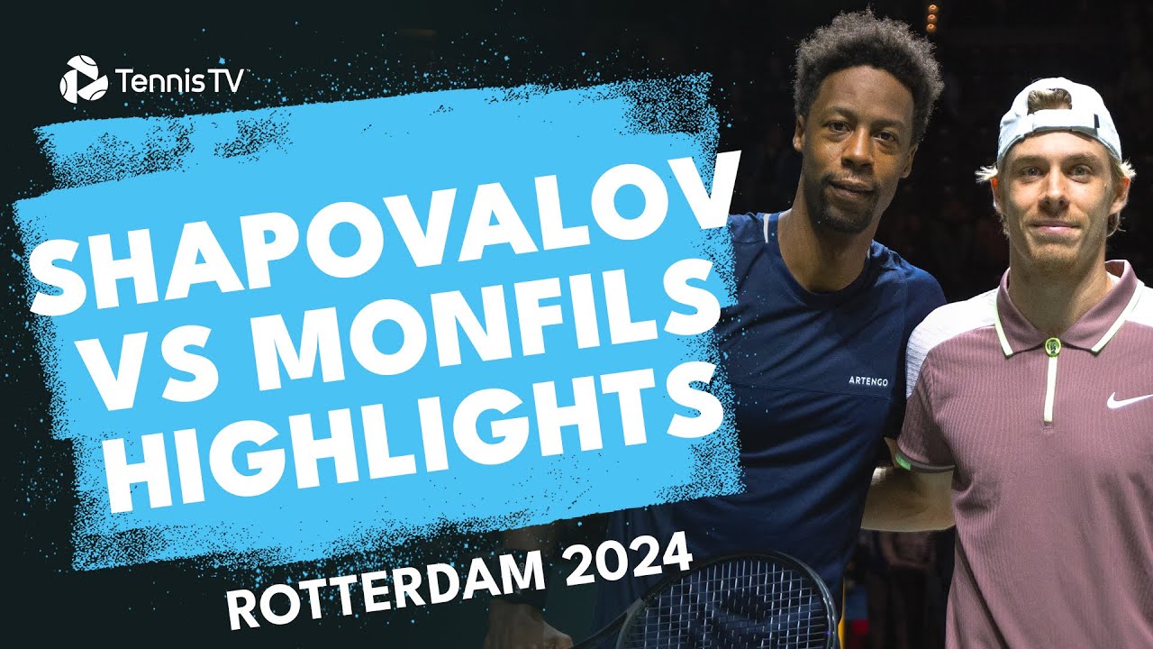 Denis Shapovalov vs Gael Monfils Highlights | Rotterdam 2024 | テニスはフラミンゴにまかせろ！