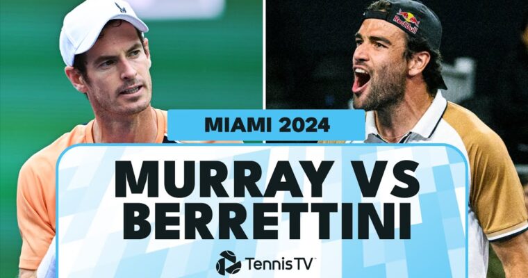 Andy Murray vs Matteo Berrettini Entertaining Match Highlights | Miami ... Andy Murray vs Matteo Berrettini Entertaining Match Highlights | Miami ...