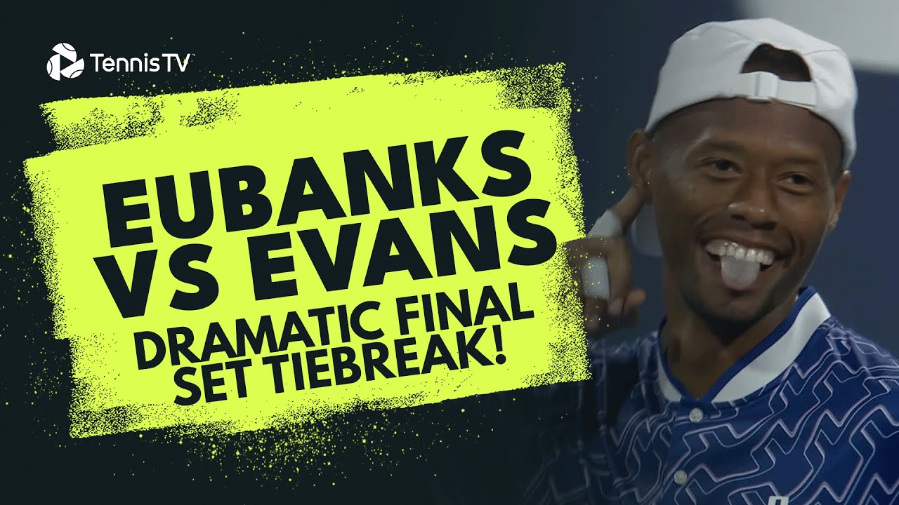 Eubanks vs Evans Dramatic Final Set Tiebreak! | Miami 2024 | テニスはフラミンゴに ...