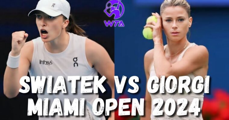 Iga Swiatek vs Camila Giorgi Extended Highlights – Miami Open Tennis ...