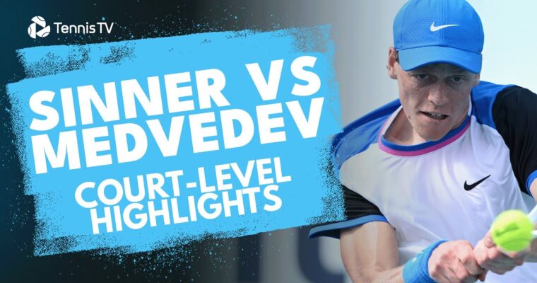 Jannik Sinner vs Daniil Medvedev Court-Level Highlights | Miami 2024 | テニスはフラミンゴにまかせろ！