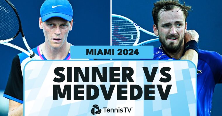 Jannik Sinner vs Daniil Medvedev Semi-Final Highlights | Miami 2024 | テニスはフラミンゴにまかせろ！