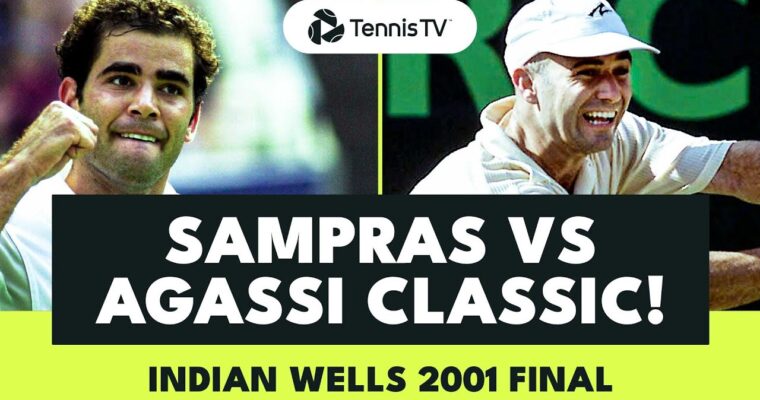 Pete Sampras vs Andre Agassi Classic Title Showdown! | Indian Wells ...