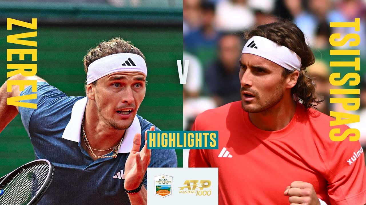 Alexander Zverev vs Stefanos Tsitsipas Highlights | Rolex Monte Carlo Masters 2024 | テニスはフラミンゴにまかせろ！