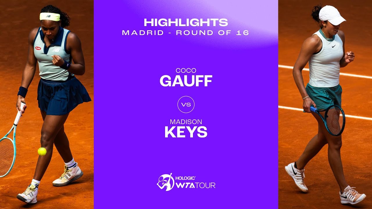 Coco Gauff vs. Madison Keys | 2024 Madrid Round of 16 | WTA Match ...