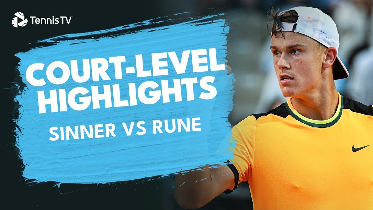 Court-Level Highlights: Jannik Sinner vs Holger Rune! | Monte-Carlo 2024 | テニスはフラミンゴにまかせろ！