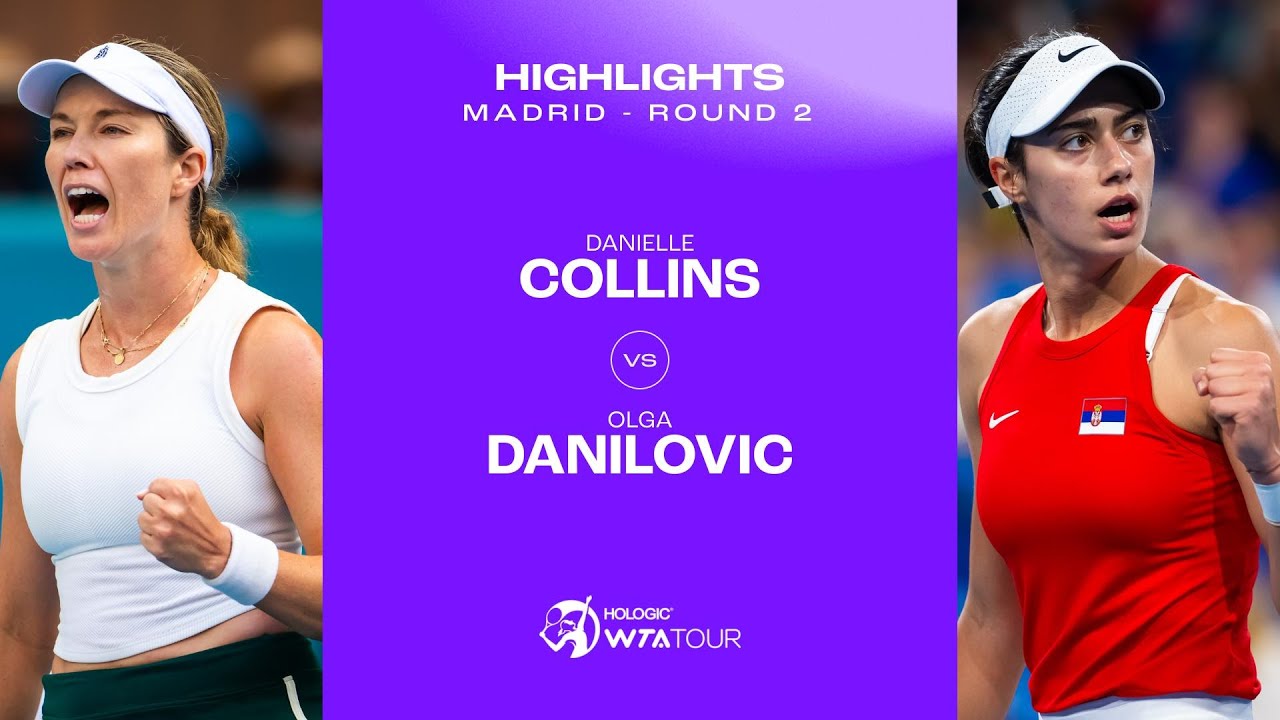 Danielle Collins vs. Olga Danilovic | 2024 Madrid Round 2 | WTA Match ...