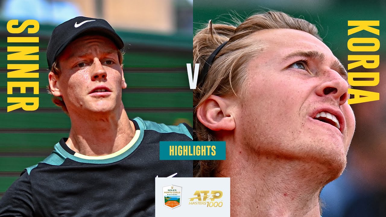 Jannik Sinner vs Sebastian Korda Highlights | Rolex Monte Carlo Masters 2024 | テニスはフラミンゴにまかせろ！
