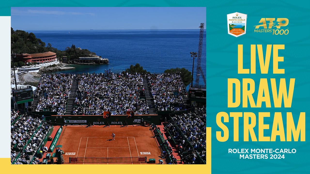LIVE DRAW CEREMONY: Rolex Monte-Carlo Masters 2024 | テニスはフラミンゴにまかせろ！
