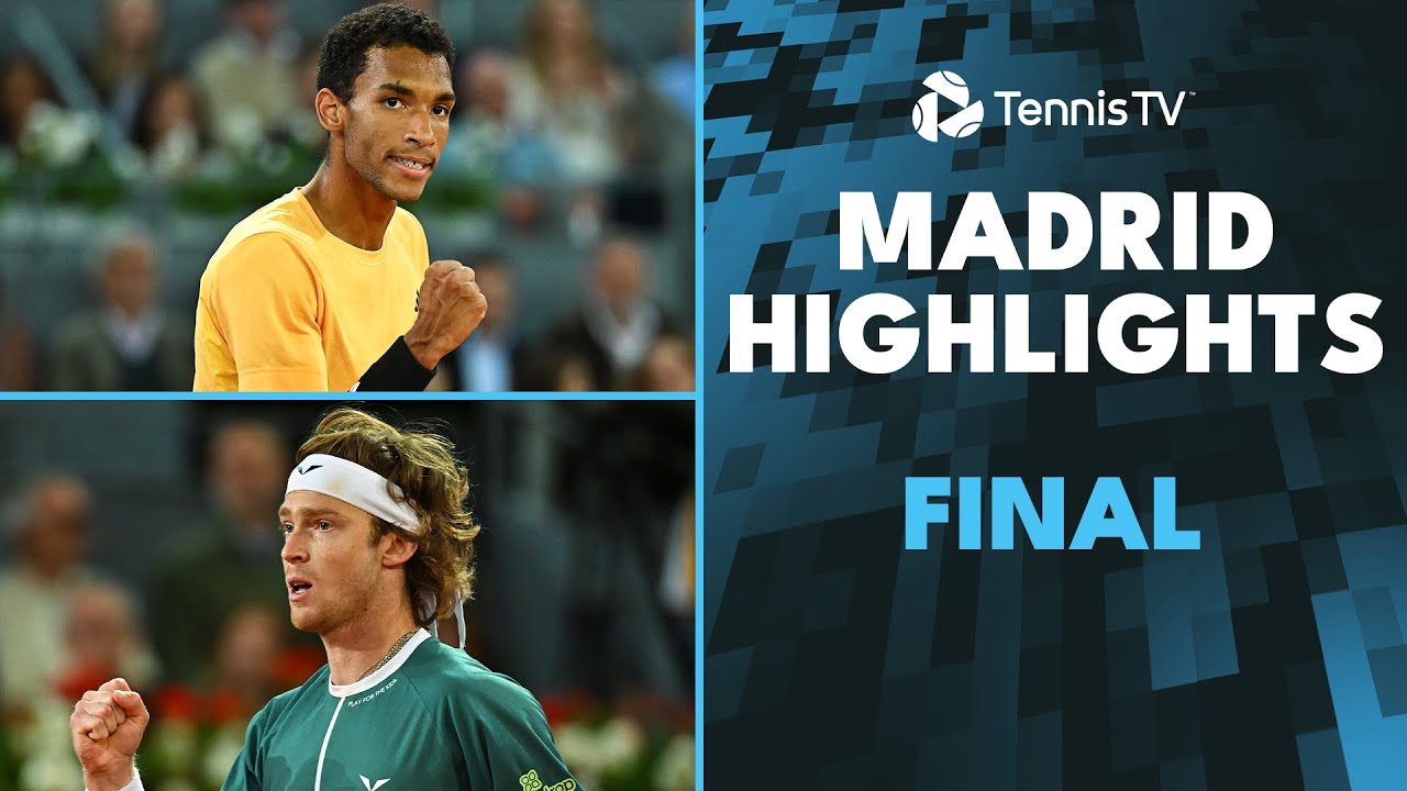 Andrey Rublev vs Felix Auger-Aliassime For The Title | Madrid 2024 Highlights | テニスはフラミンゴにまかせろ！