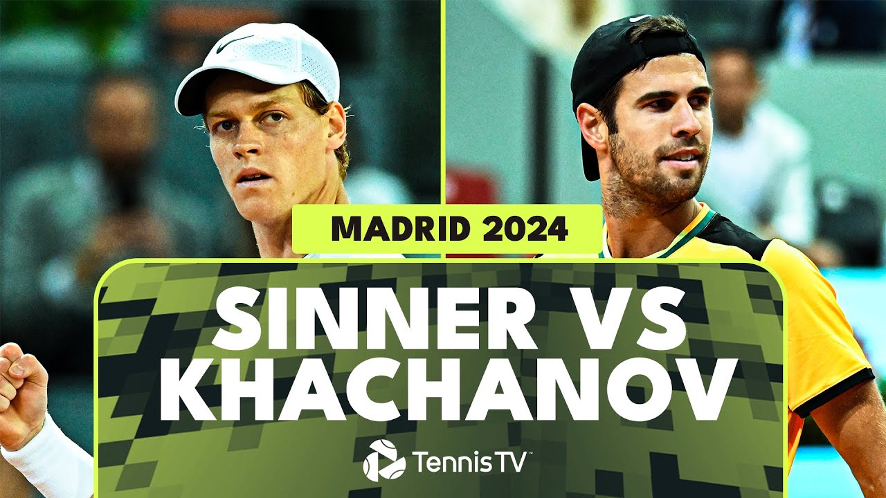 Jannik Sinner vs Karen Khachanov Highlights | Madrid 2024 | テニスはフラミンゴにまかせろ！
