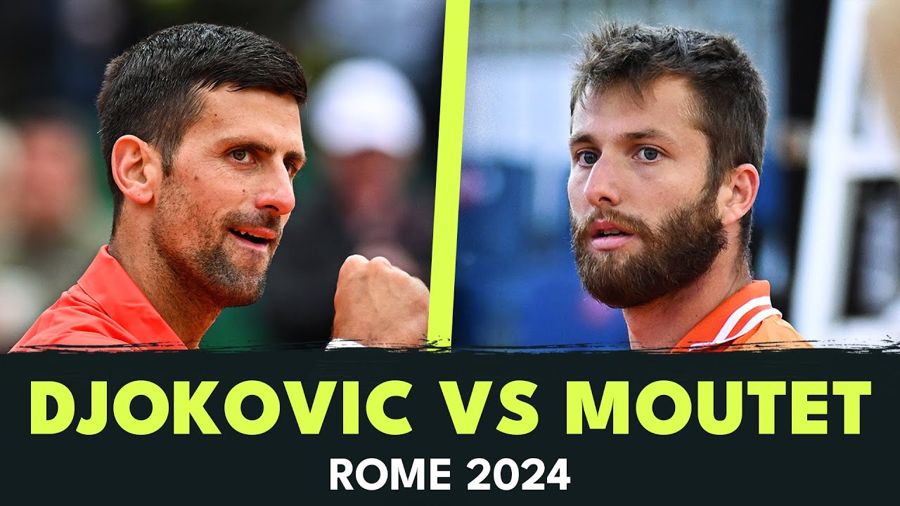 Novak Djokovic Begins Rome Campaign vs Moutet | Rome 2024 Highlights ...