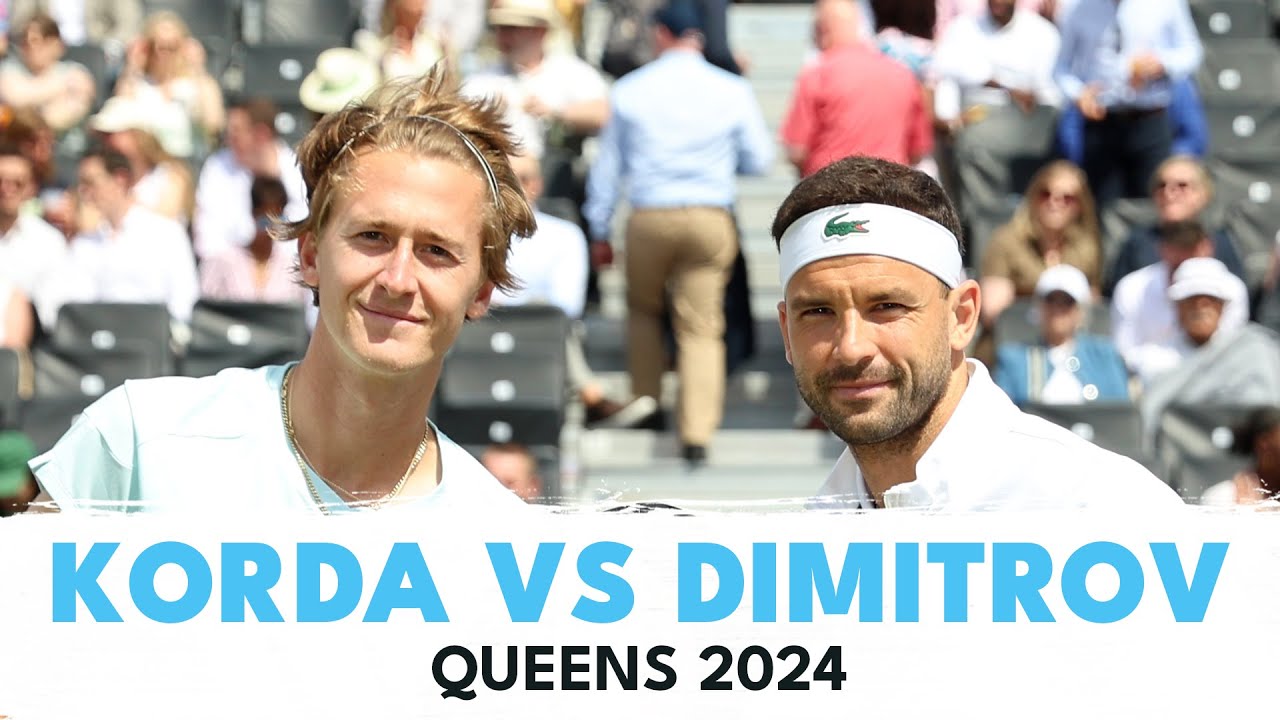 Grigor Dimitrov vs Sebastian Korda | Queen’s 2024 Highlights | テニスはフラミンゴにまかせろ！