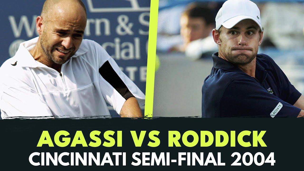 Andre Agassi vs Andy Roddick THRILLER: Cincinnati 2004 Semi-Final ...