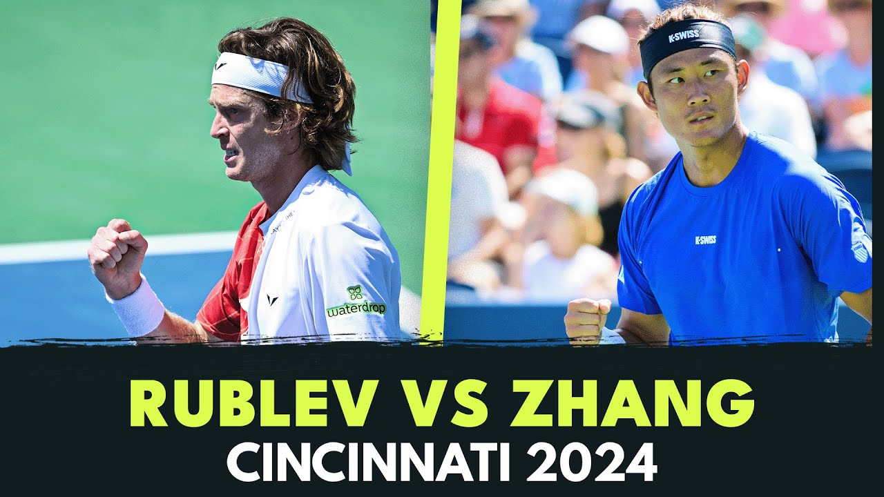Andrey Rublev vs Zhizhen Zhang | Cincinnati 2024 Highlights | テニスはフラミンゴにまかせろ！